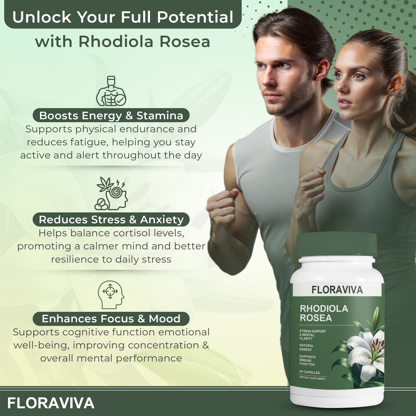 Floraviva Rhodiola Rosea Capsules
